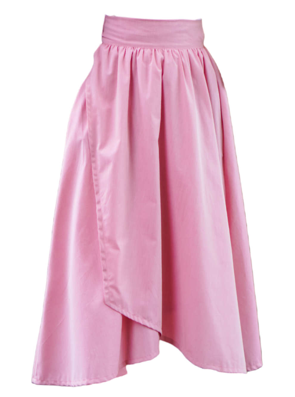 Drapierter Wickelrock in Rosa | Slow Fashion – UPCONIC